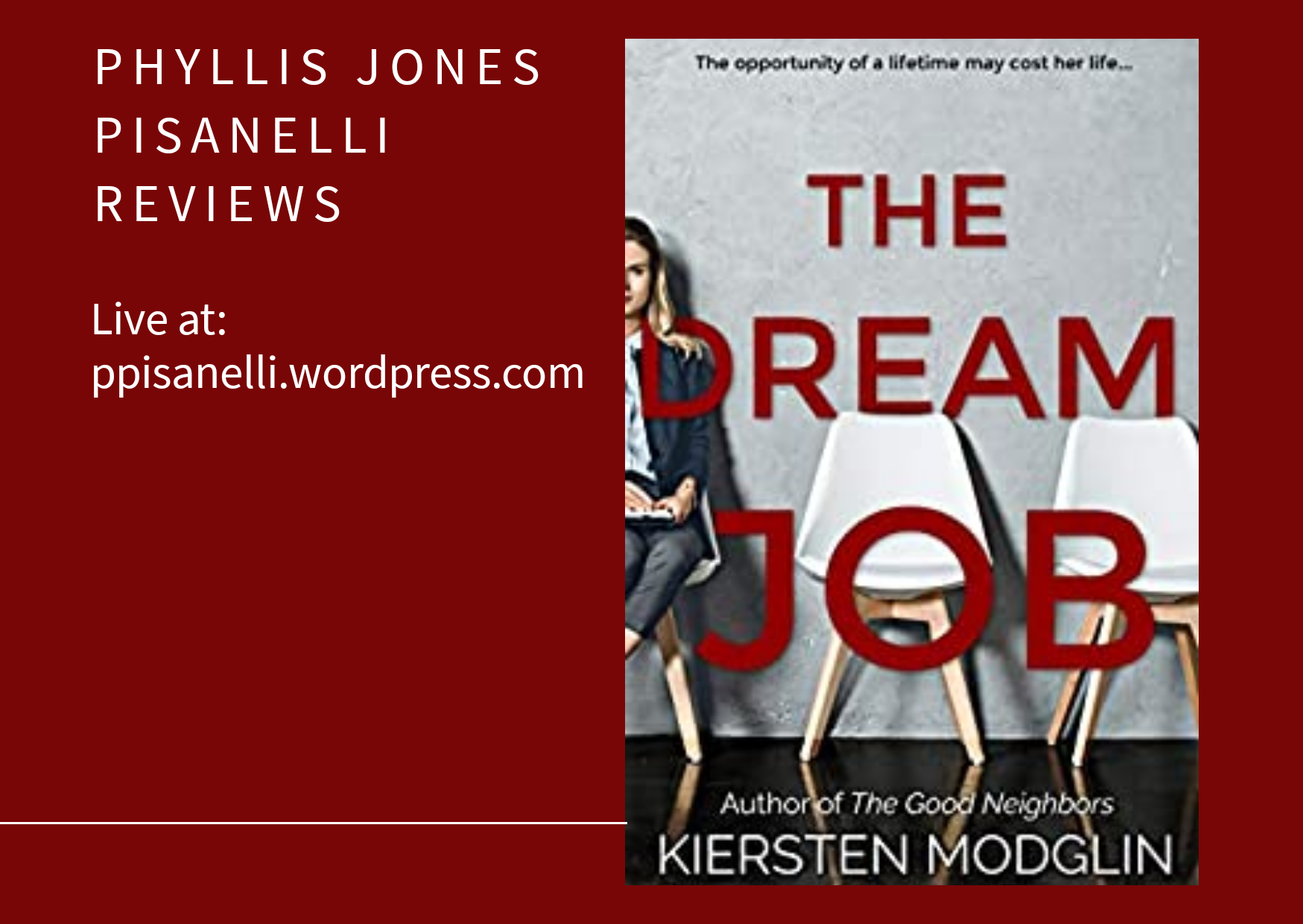 The Dream Job ⭐⭐⭐⭐⭐ by Kiersten Modglin | Phyllis Jones Pisanelli Reviews